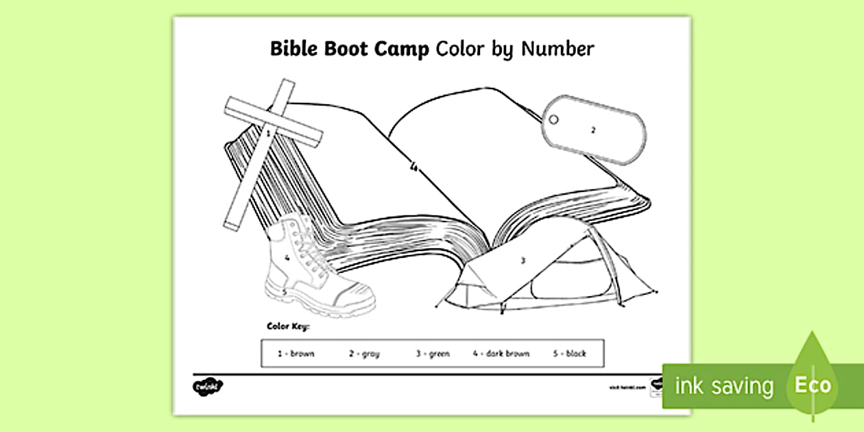 Vacation Bible School Color By Numbers Sheet | Twinkl USA