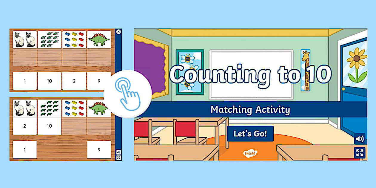👉 Interactive Counting to 10 Matching Activity | Twinkl Go!