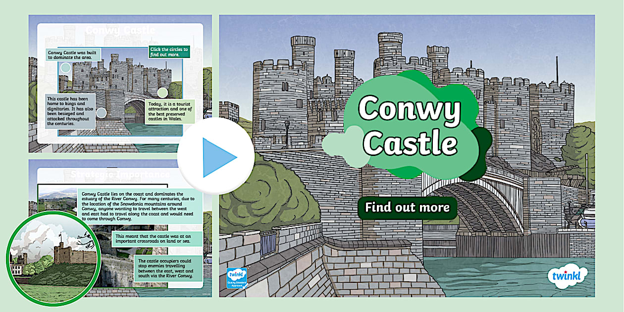 Conwy Castle: Information Powerpoint (teacher made) - Twinkl