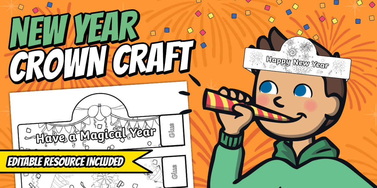 New Year Crown Craft