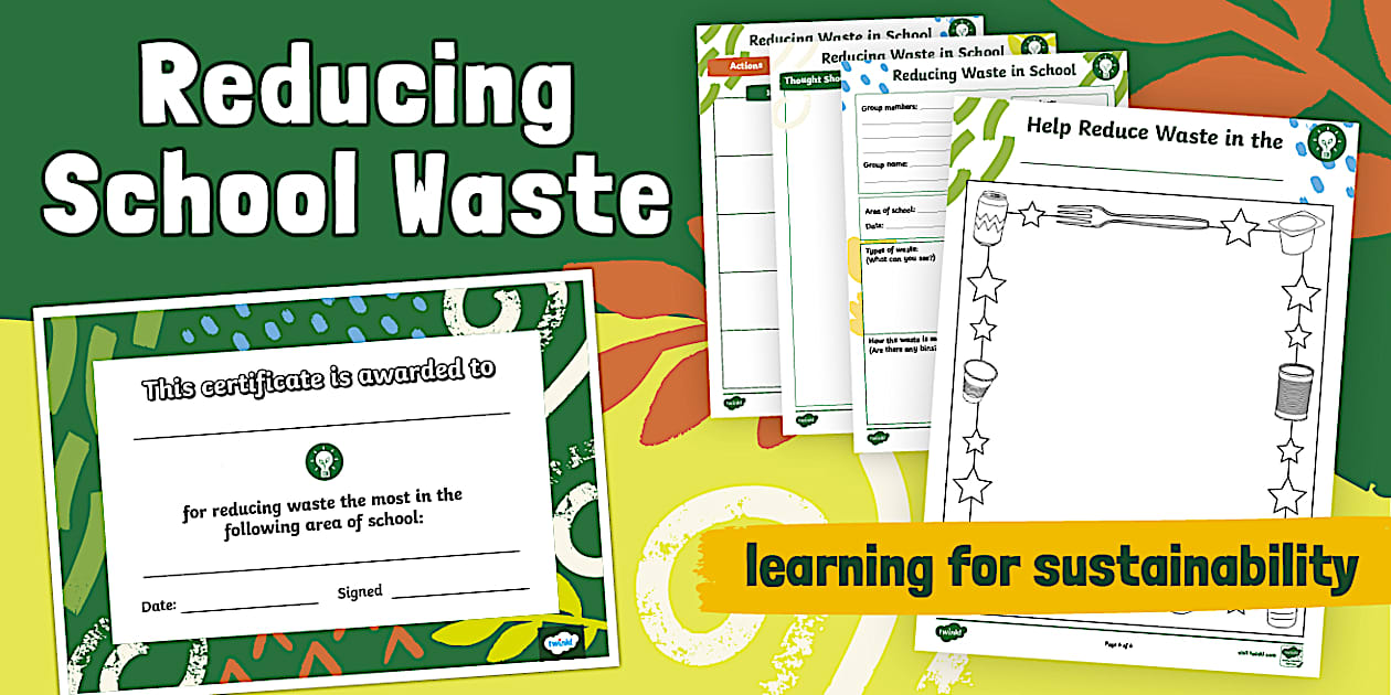 Reducing Waste in School Activity Pack