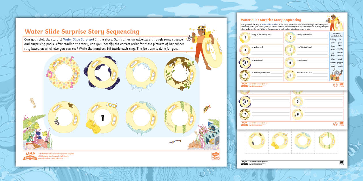 Water Slide Surprise Story Sequencing | Twinkl Originals