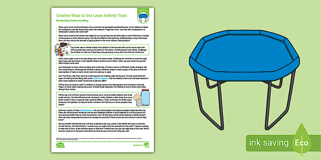 Large Activity Trays: Deepening Understanding (WRM) | Twinkl