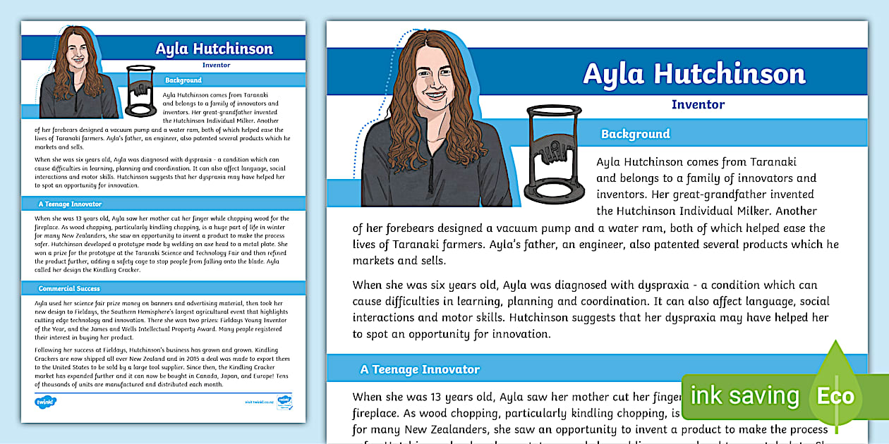 Ayla Hutchinson Fact File