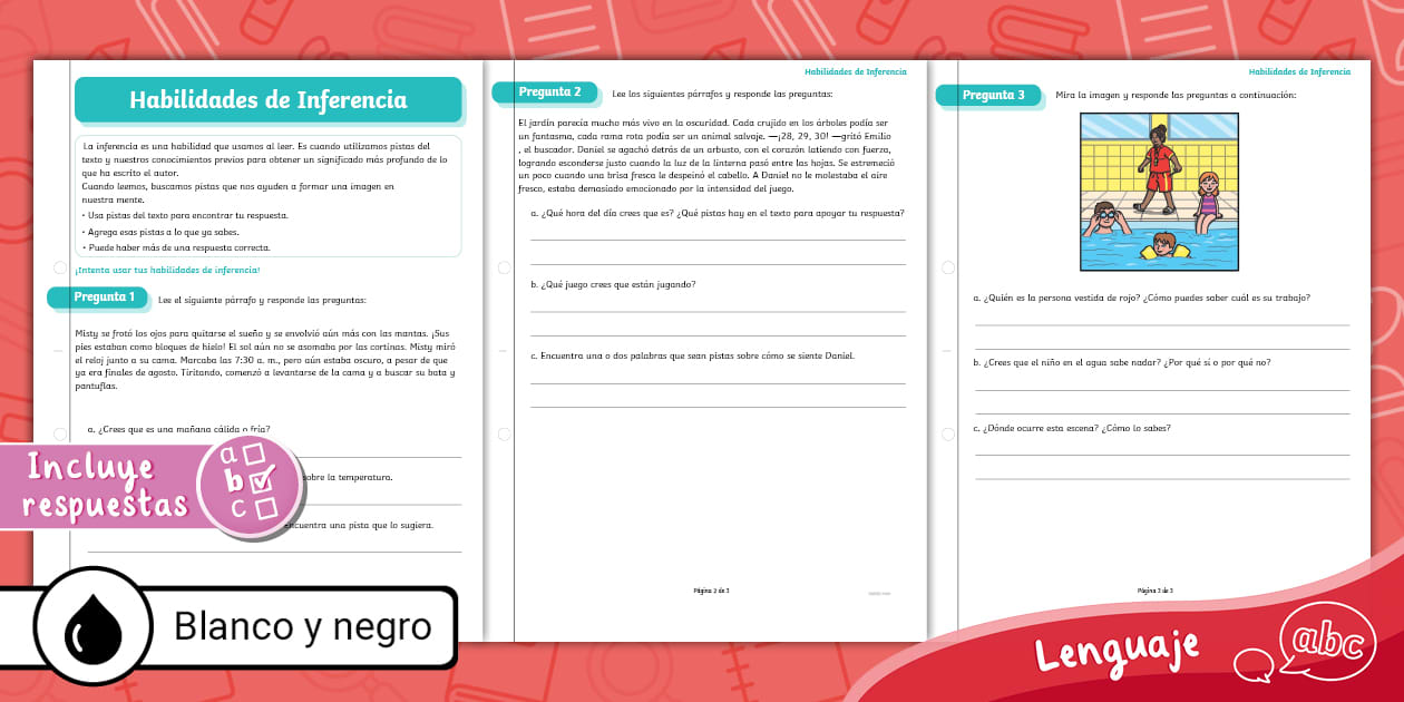 Guía | Trabajo | Habilidades | Inferencia | Lenguaje