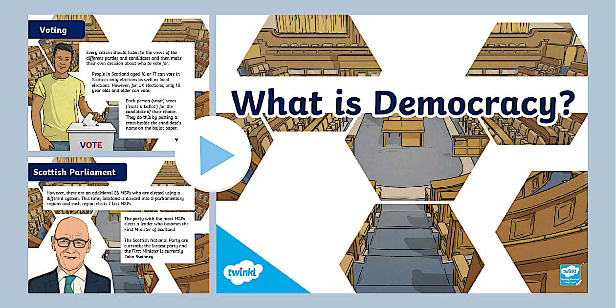 What is Democracy? PowerPoint (teacher made) - Twinkl