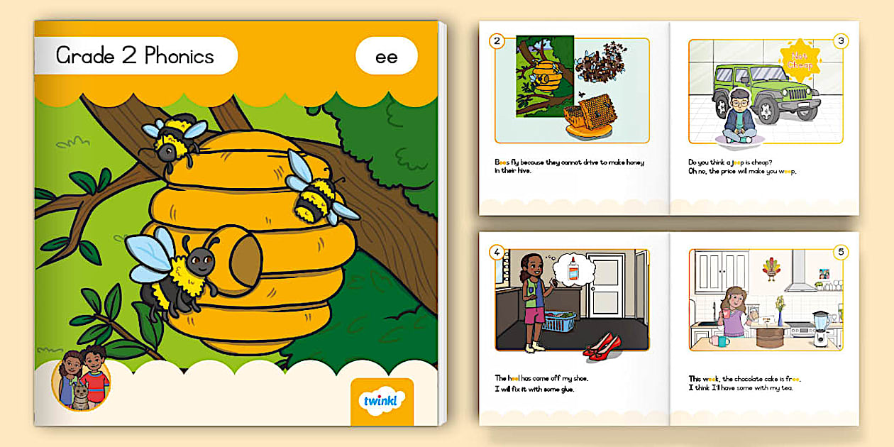 Grade 2 Phonics eBook: ee (teacher made) - Twinkl