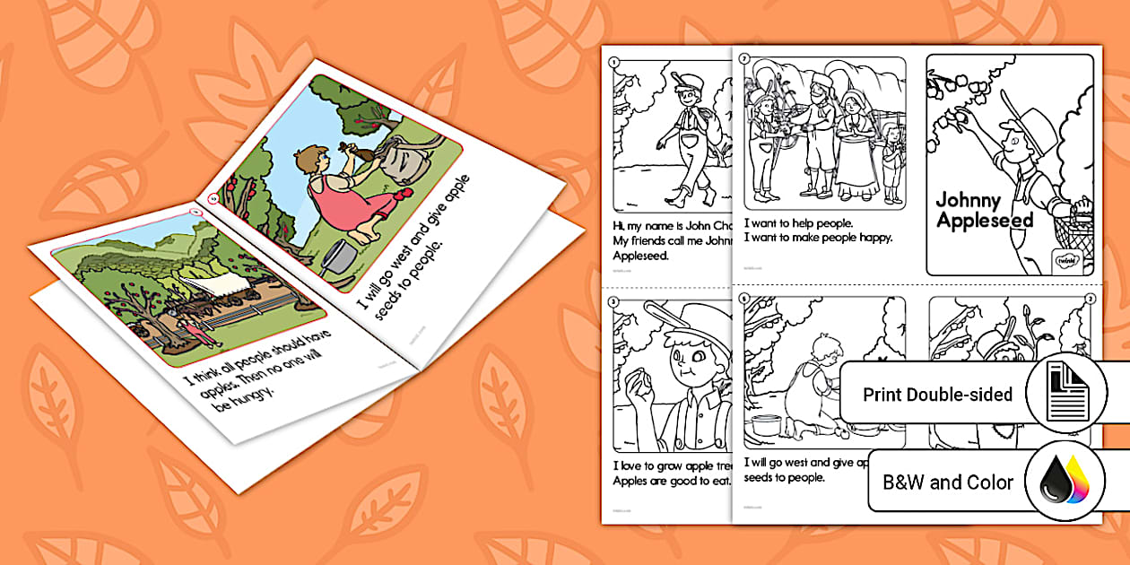 Johnny Appleseed Emergent Reader (teacher made) - Twinkl