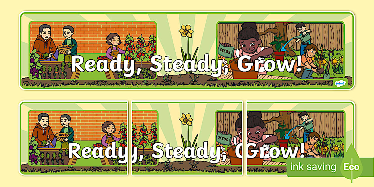Ready, Steady, Grow! Display Banner (l'insegnante ha fatto)