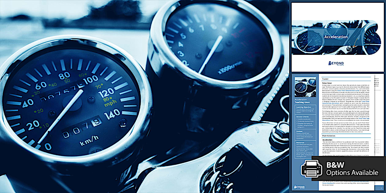 KS3 Acceleration Lesson Pack | Beyond (teacher made)