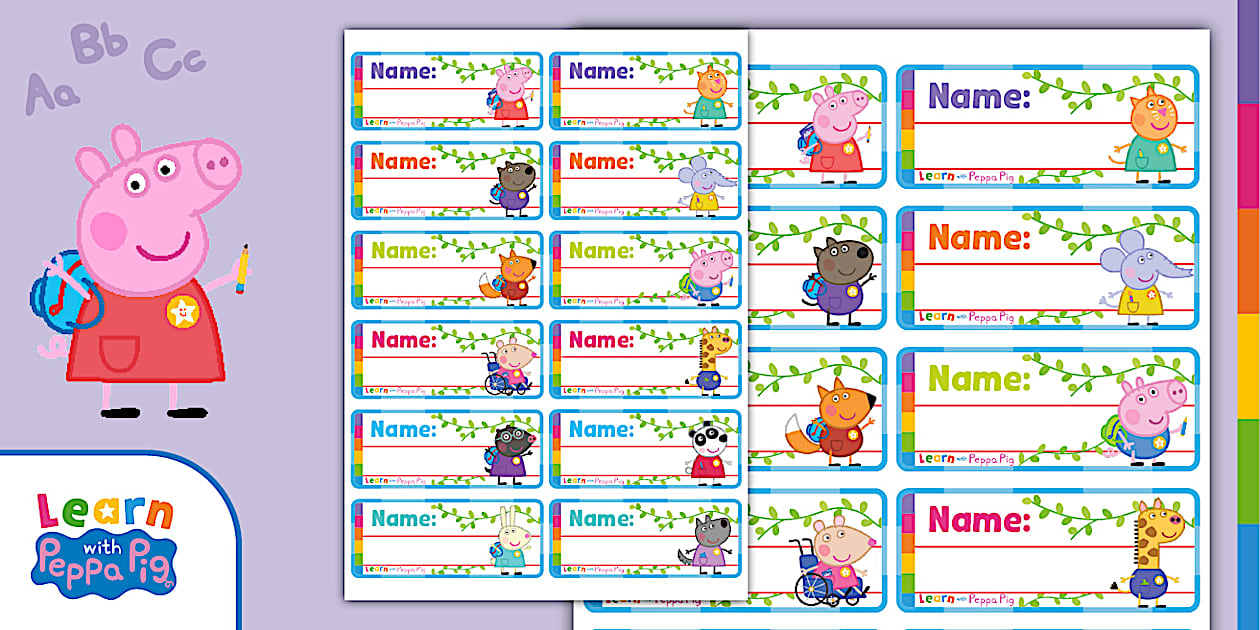 FREE! - Peppa Pig: Planting Labels (teacher made) - Twinkl