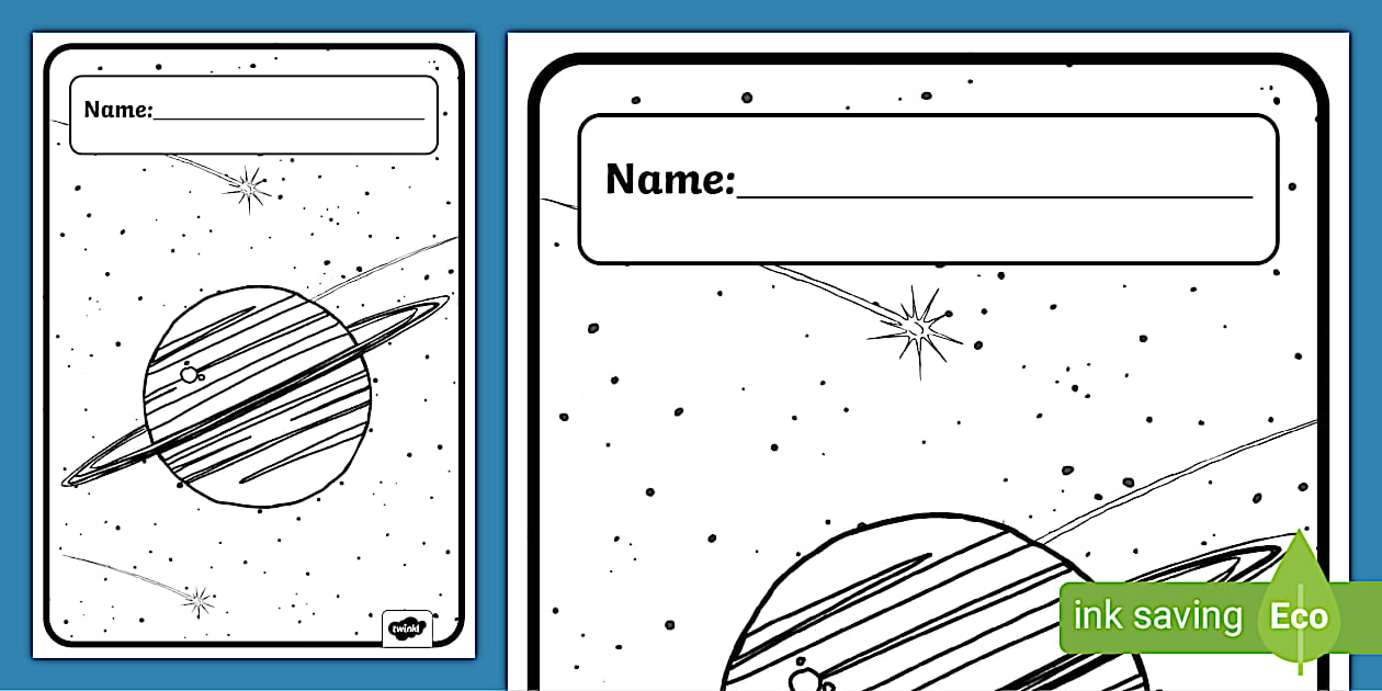 Uranus Colouring Book Cover (teacher made) - Twinkl