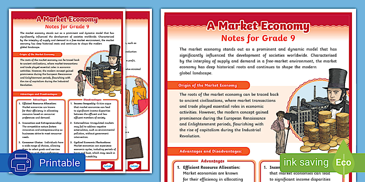 A Market Economy: Notes for Grade 9