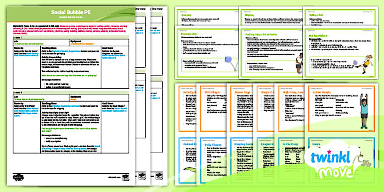 Socially Distanced Bubble PE Planning - Reception Multi-Skills Unit Pack