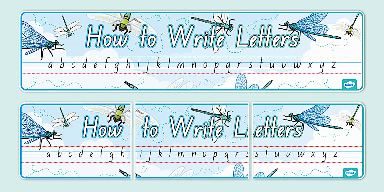 Dragonfly-Themed Alphabet Display Banner (Teacher-Made)