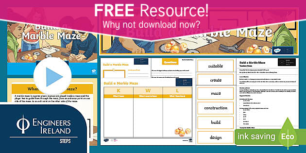 FREE! - Build a Marble Maze Pack (teacher made) - Twinkl