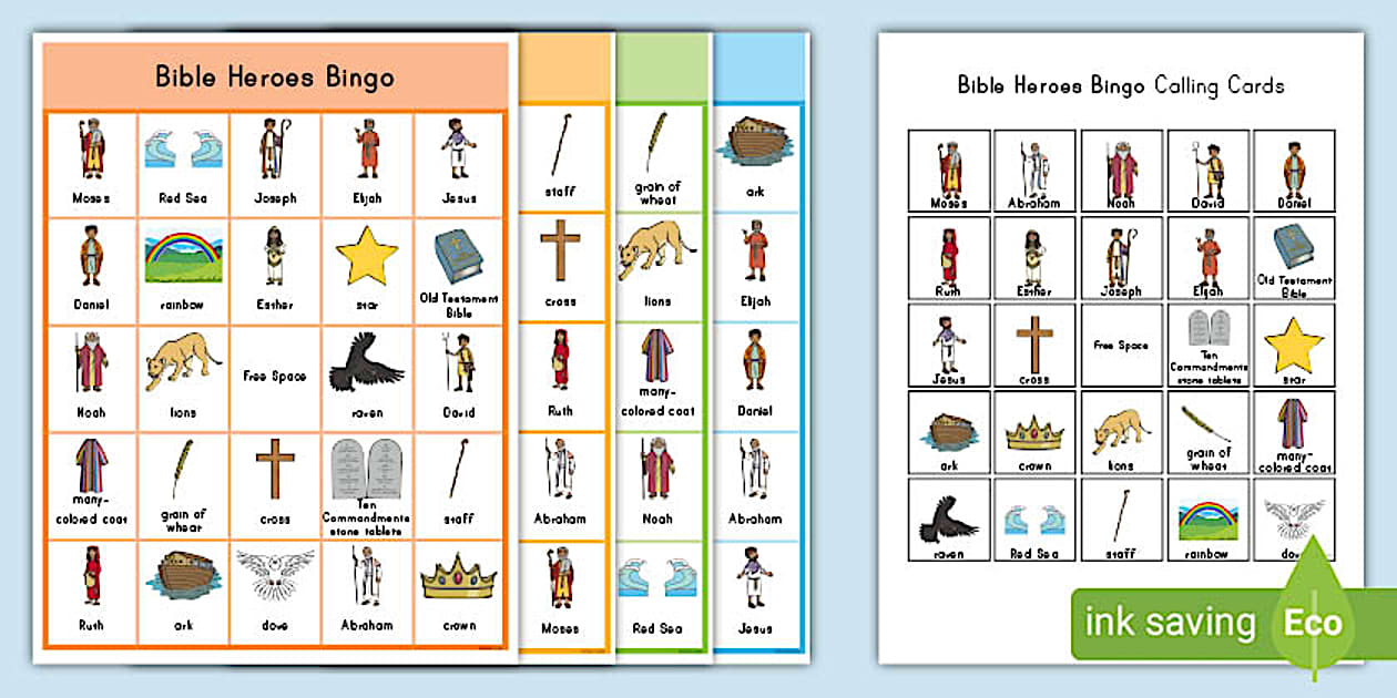 Old Testament Heroes Bingo | Christian Ed. | Twinkl USA