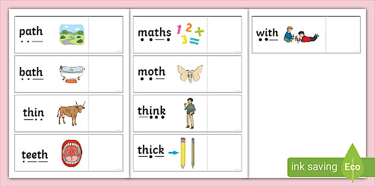 Phase 3 'th' Read and Reveal Activity (teacher made)