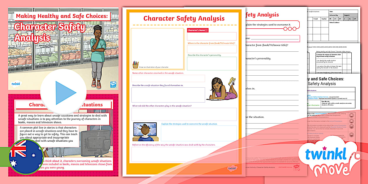 Year 6 Health Making Healthy and Safe Choices Lesson: Character Safety