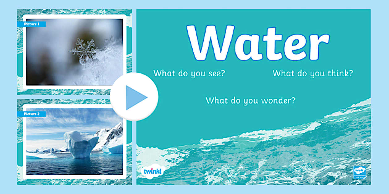 Water, I See, I Think, I Wonder PowerPoint (teacher made)