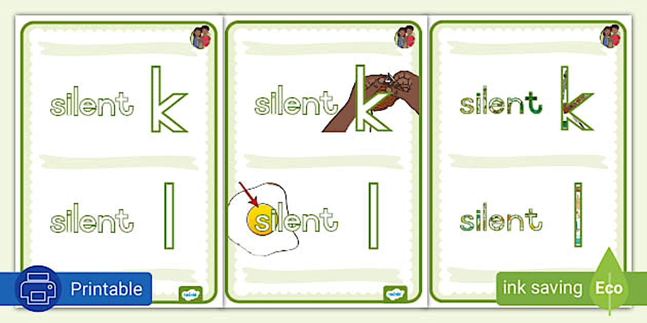 Grade 3 Phonics: Silent k and l Sound Posters (teacher made)