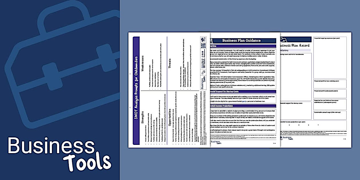 Childminder Business Plan Pack (teacher made) - Twinkl