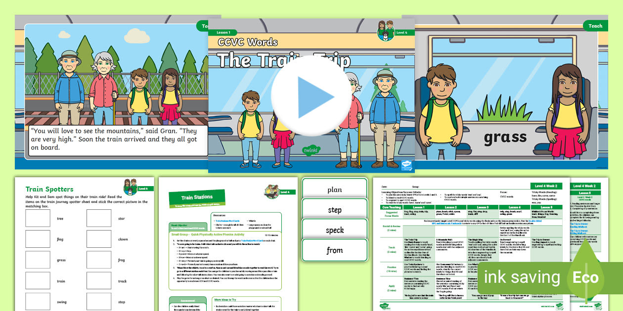 Phonics Lesson 1 CCVC Words - Primary Resources - Twinkl