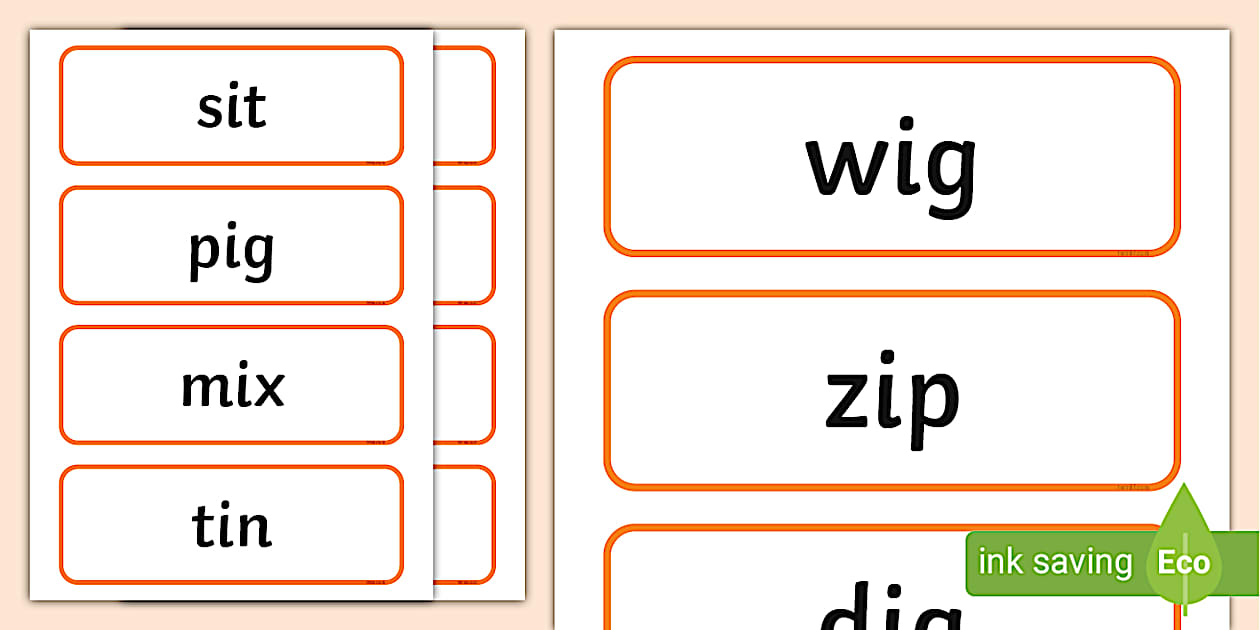 CVC i Word Cards (teacher made) - Twinkl