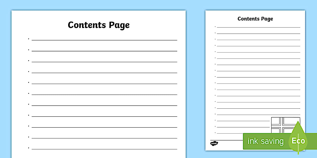 My Norway Fact File Contents Page Writing Template - Twinkl