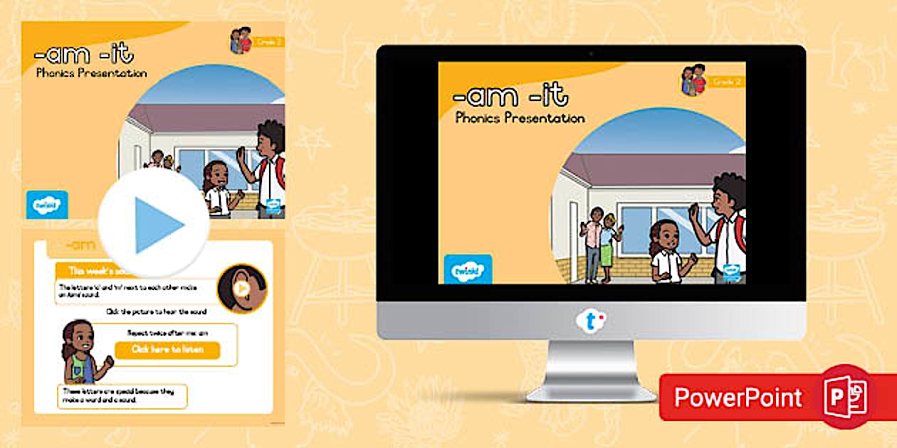 Grade 2 Phonics: am it: PowerPoint Presentation - Twinkl