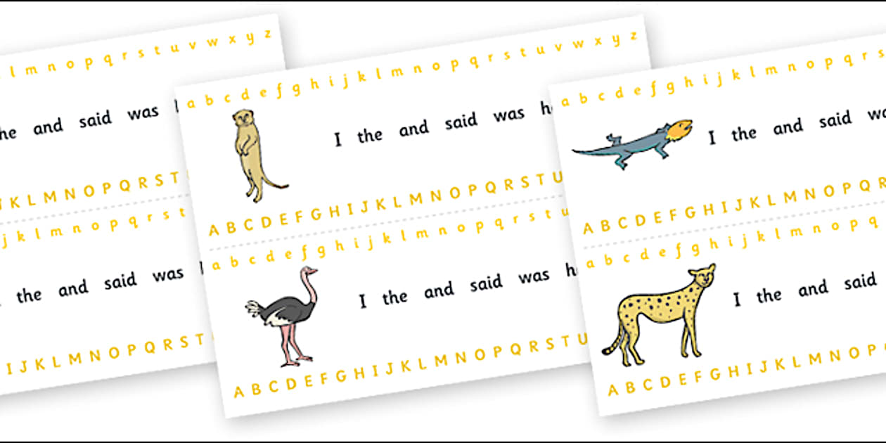 Alphabet Strips (Safari)