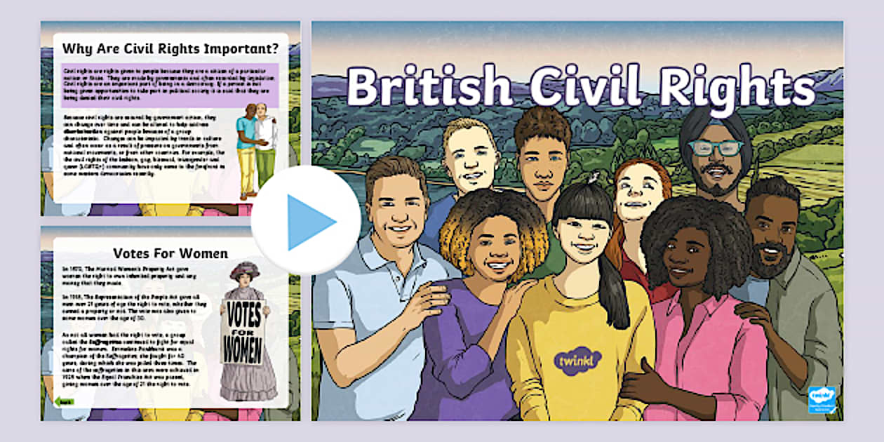 British Civil Rights Powerpoint (teacher made) - Twinkl