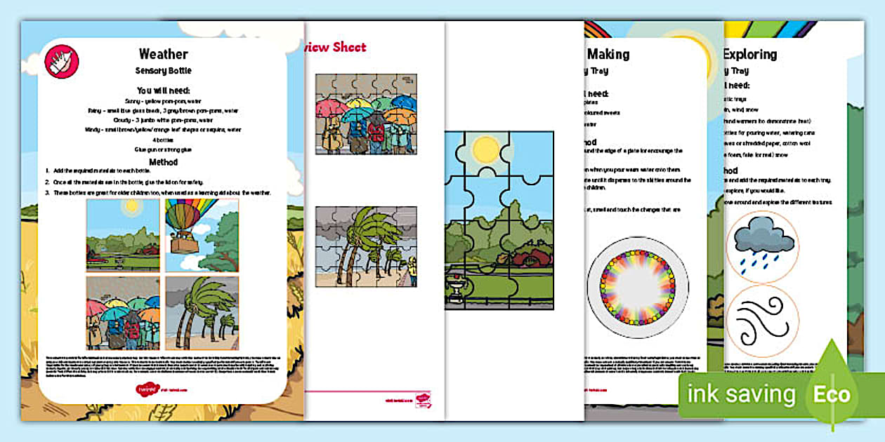Weather Topic Sensory Pack