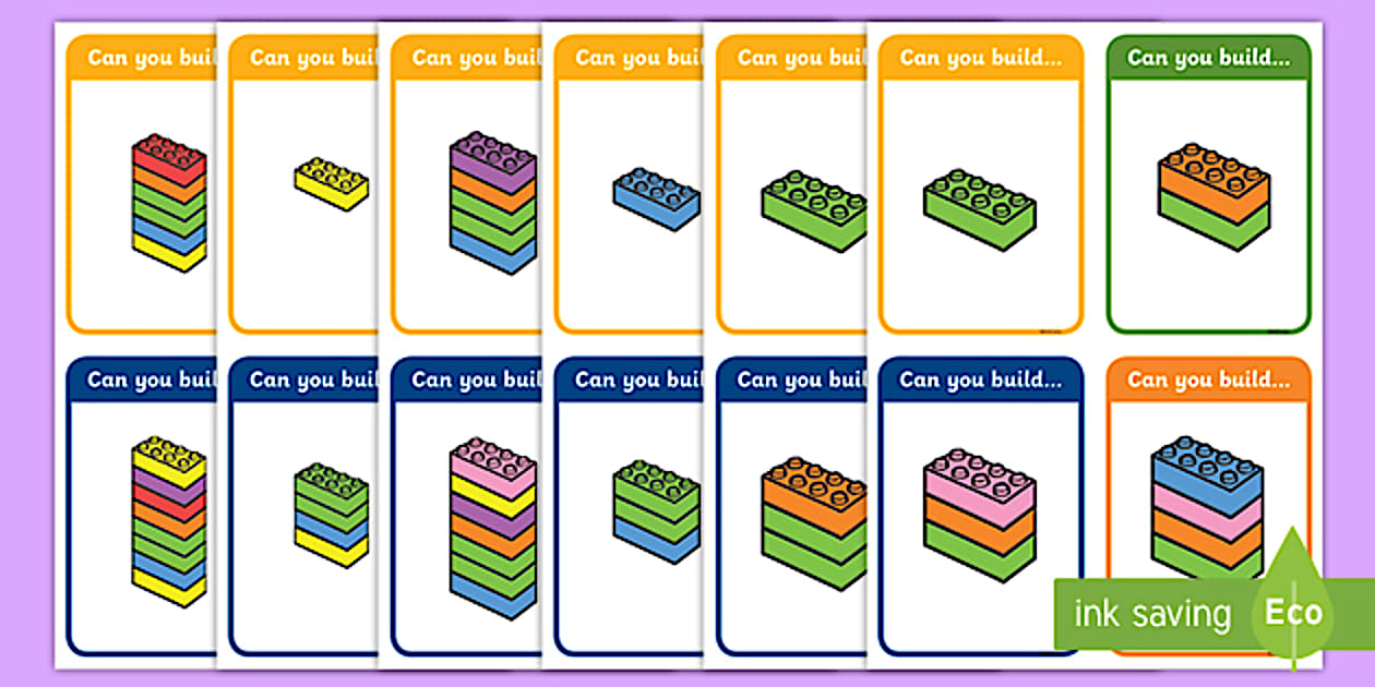 Building Block Therapy Step-by-Step Instruction Cards