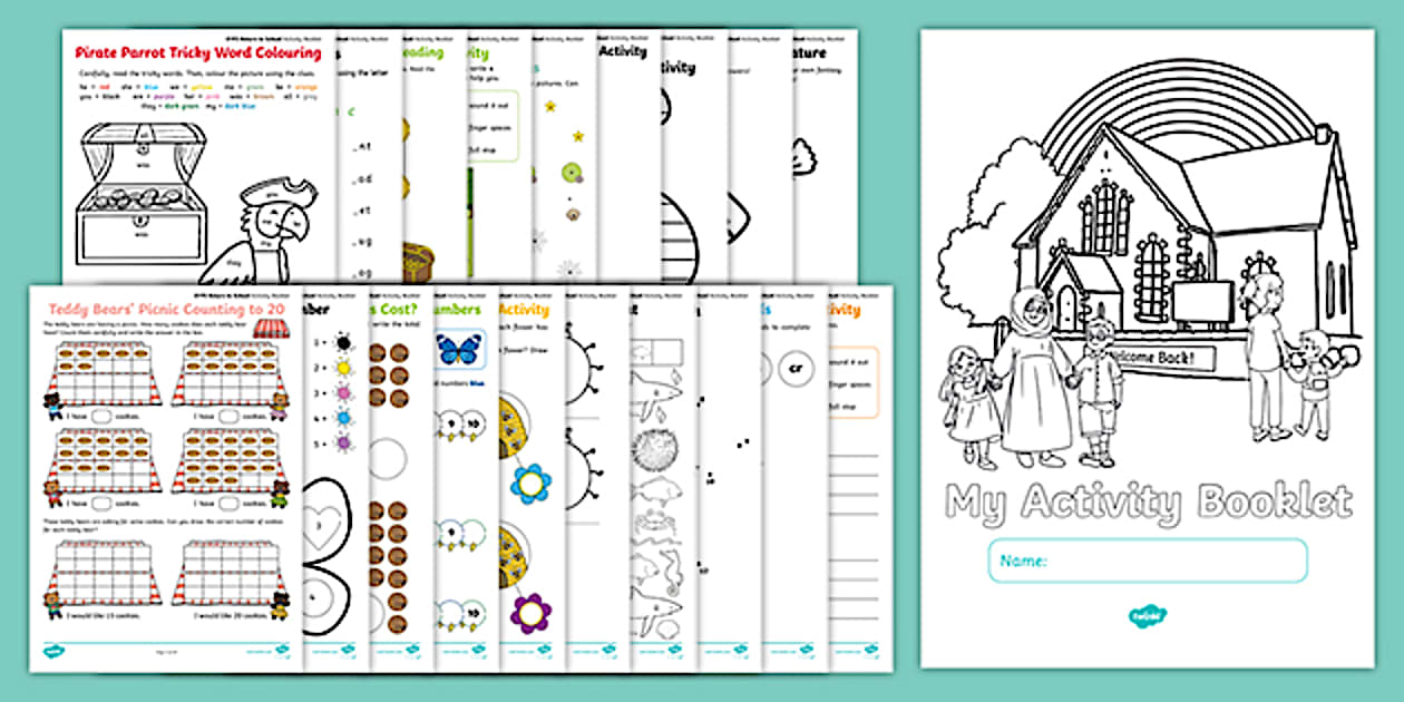 EYFS Reception Activity Booklet (teacher made) - Twinkl