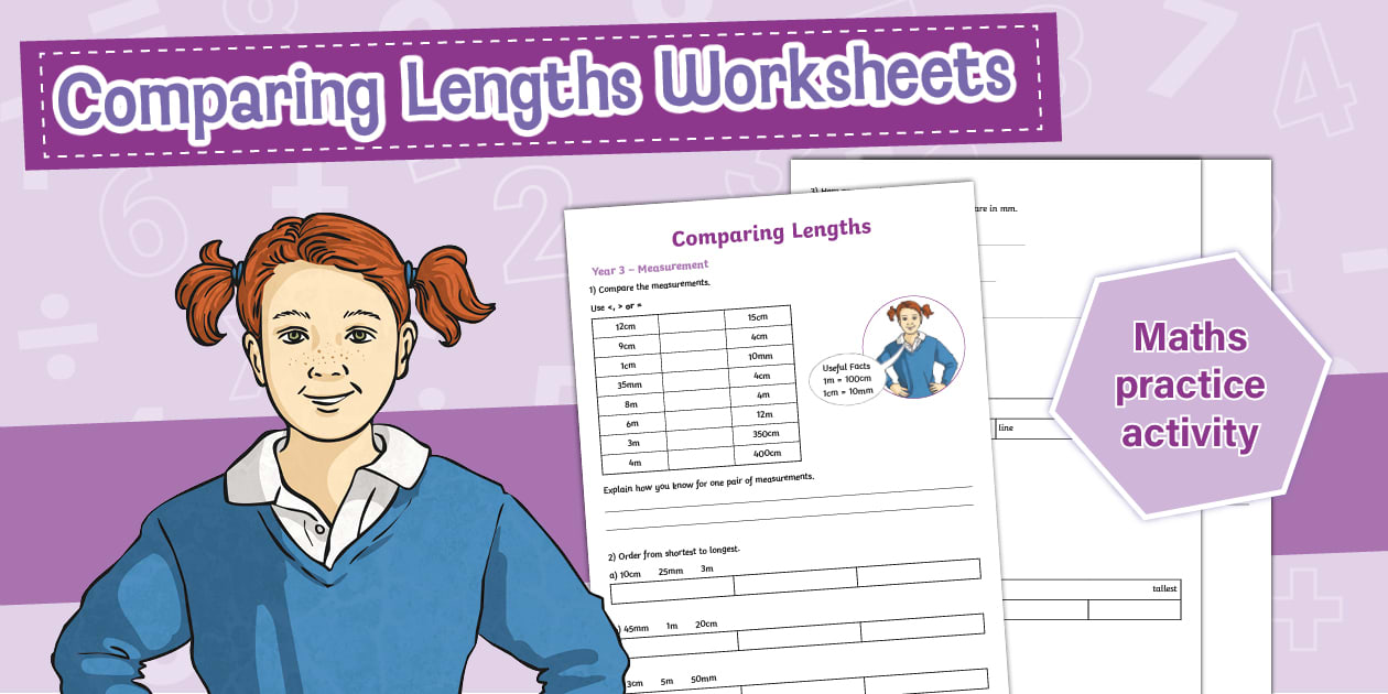 👉 Comparing Lengths Worksheets Year 3