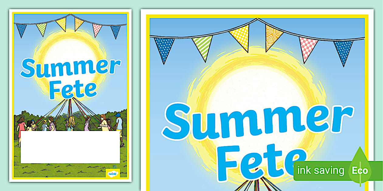 Summer Fete Poster (Hecho por educadores) - Twinkl