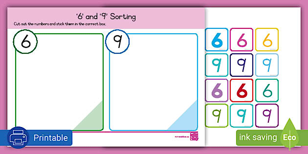 Sorting Numbers Activity | Confusing Numbers 6 and 9