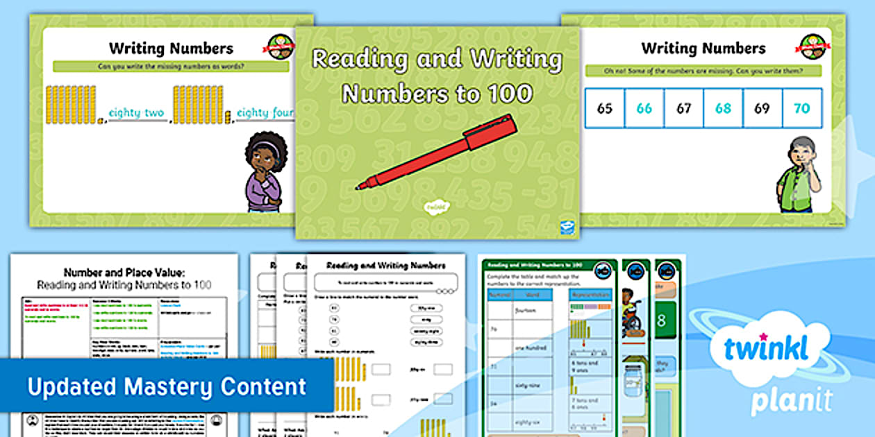 Read And Write Numbers To 100 Maths Lesson Year 2 Maths