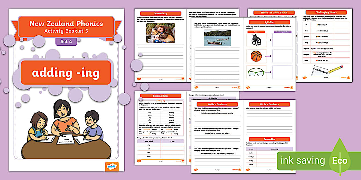A New Zealand Phonics Plus Activity Booklet 5 (Set 4)