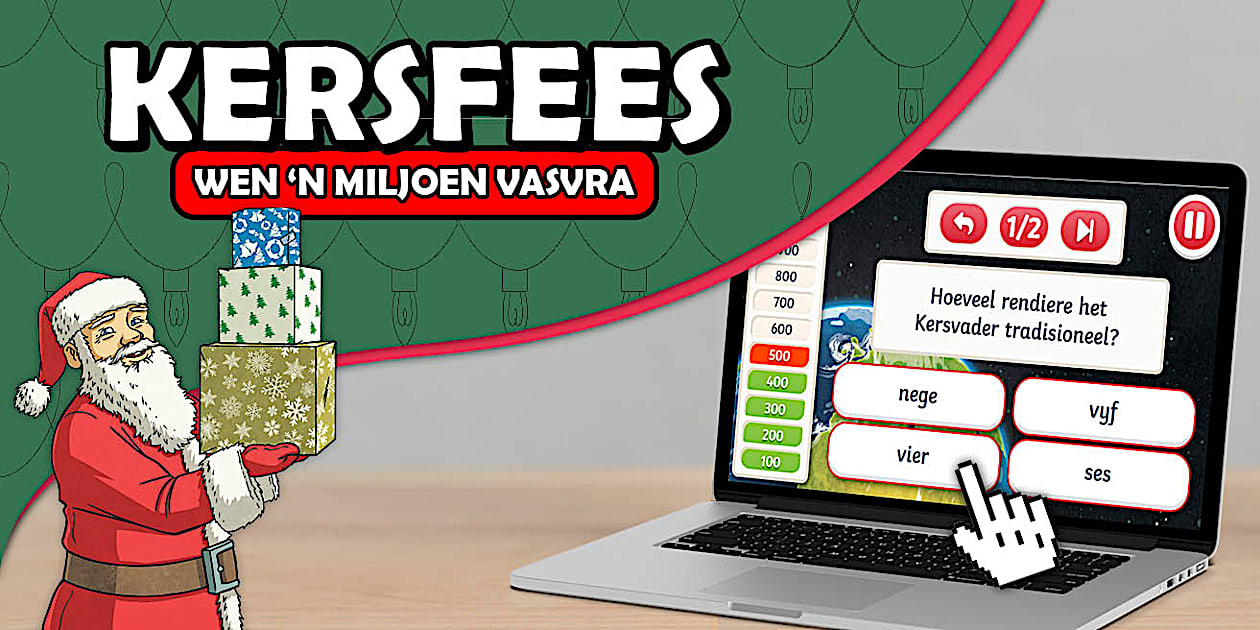 IF LV–K4- Kersfees –Wen 'n Miljoen Vasvra(Interaktiewe Speletjie)