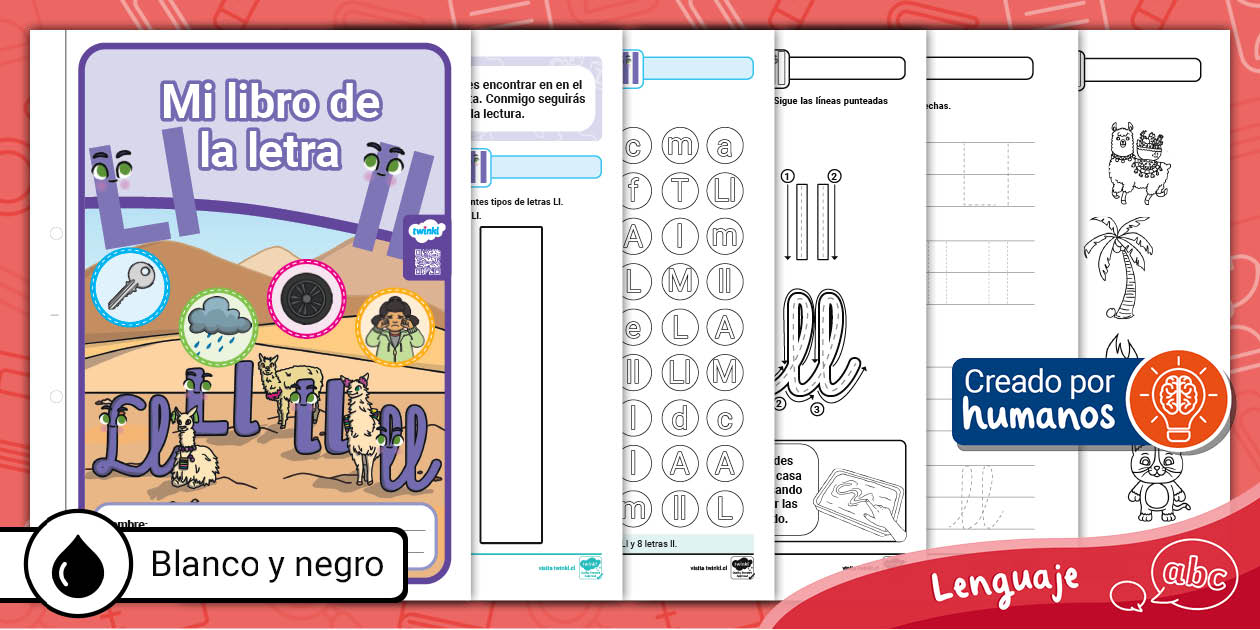 Cuadernillo | Mi libro | letra Ll (creat de profesori)