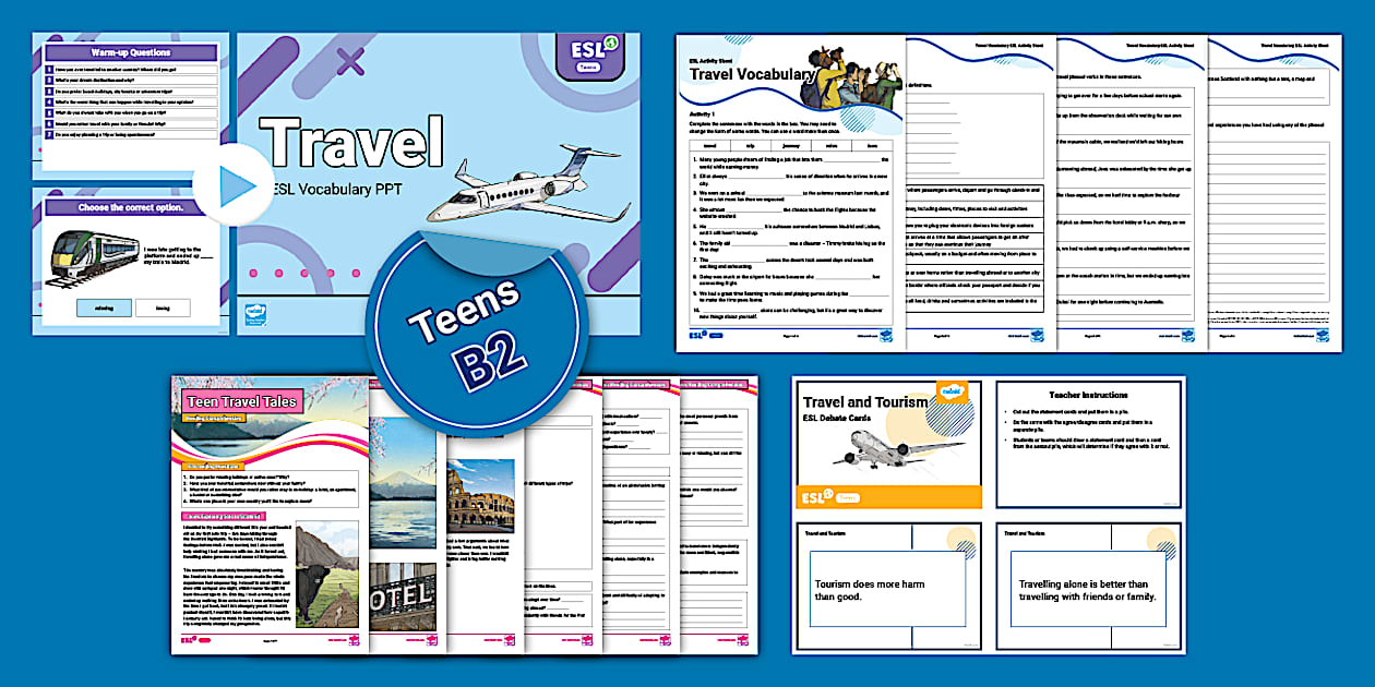 Travel ESL Lesson Plan for Teens B2 (creat de profesori)