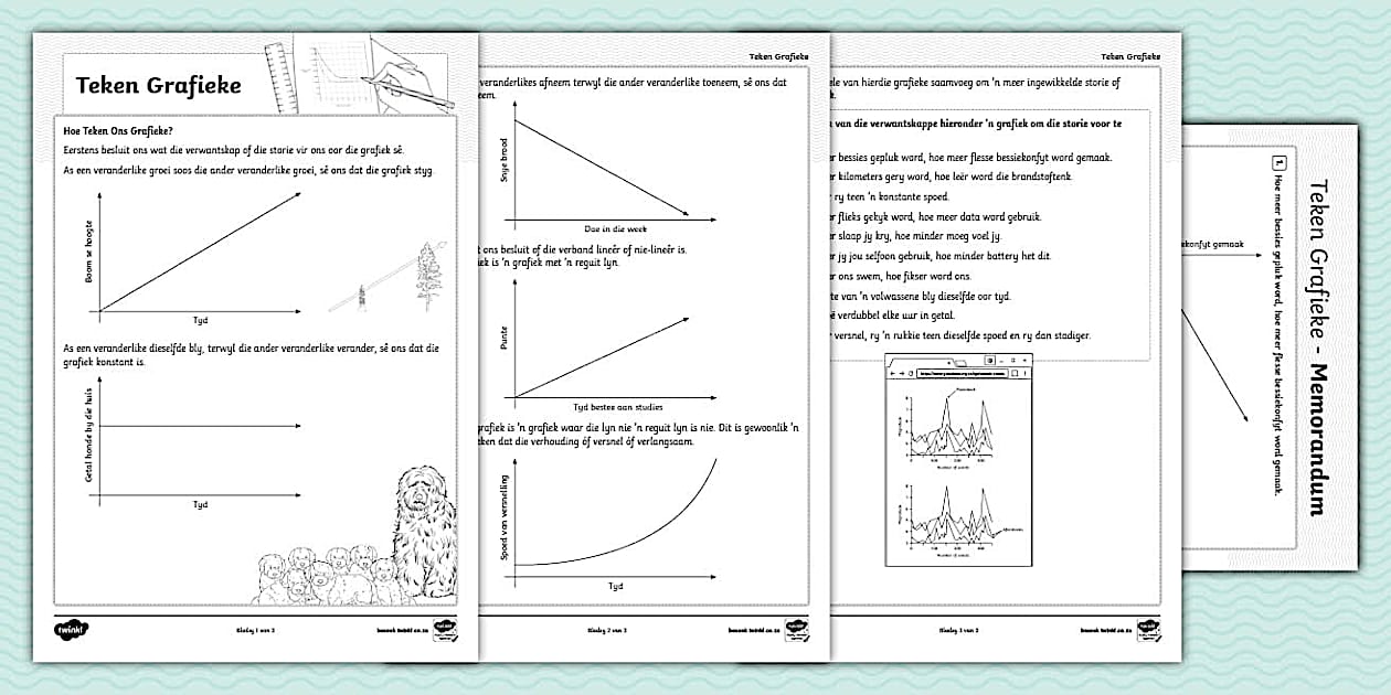 Teken Grafieke - Notas en Aktiwiteit (teacher made) - Twinkl