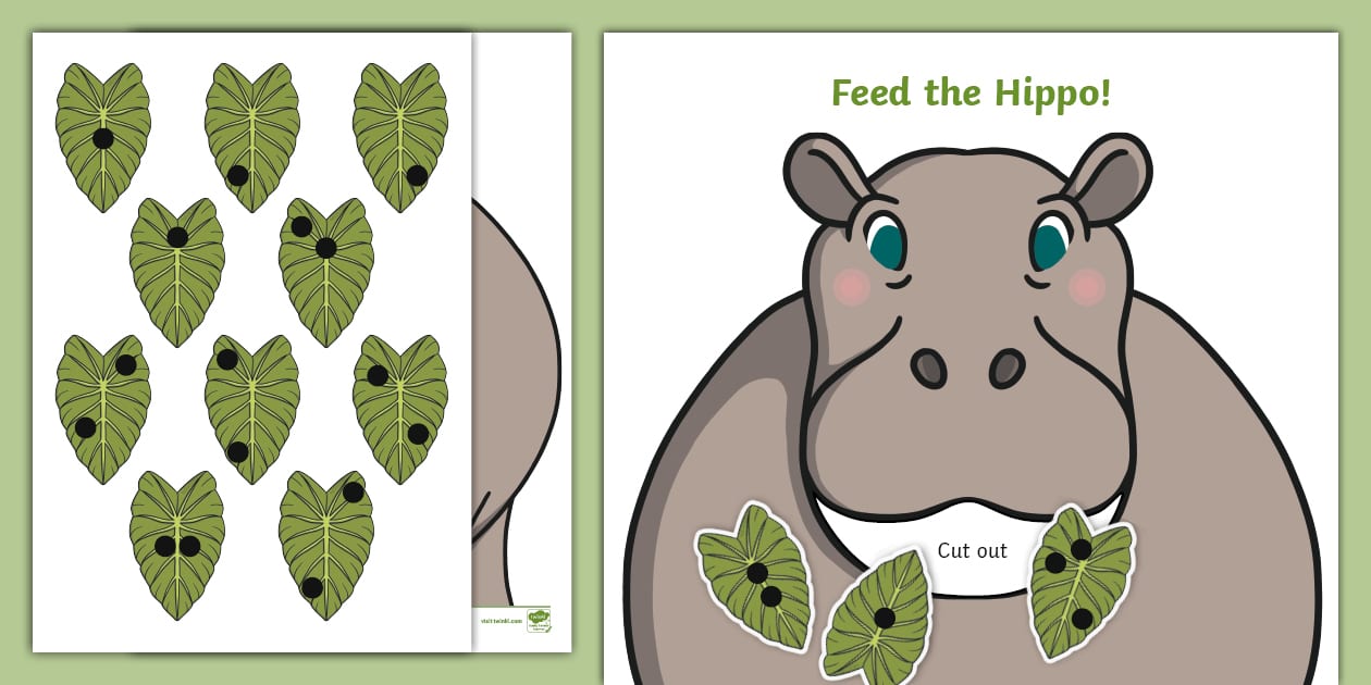 👉 Feed the Hippo Subitising Game | Twinkl - Twinkl