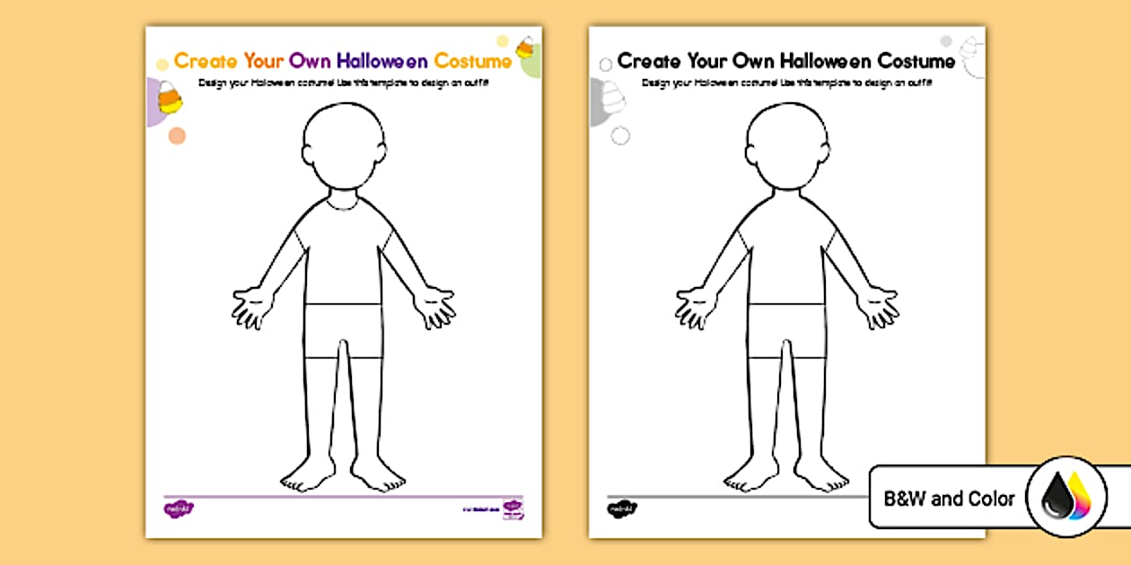 Halloween Costume Worksheet | Arts & Crafts | Twinkl USA