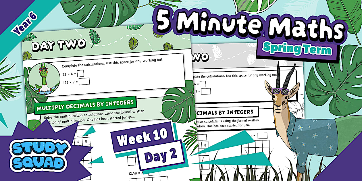 👉 Study Squad 5 Minute Maths - Year 6 Spring - Week 10 Day 2