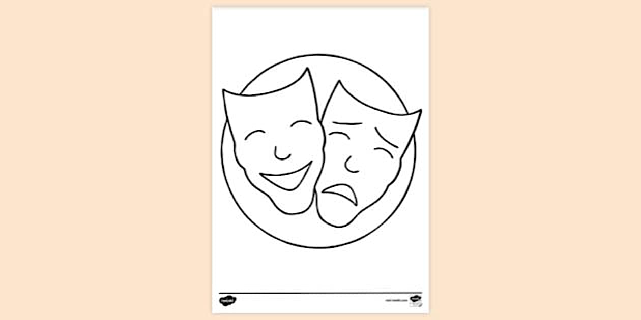 Happy or Sad Colouring Sheet | Colouring | Twinkl Resources