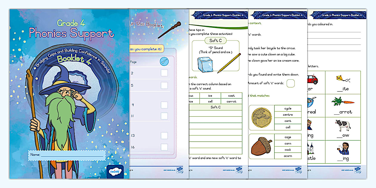 Grade 4 Phonics Support Booklet 4 (teacher made) - Twinkl