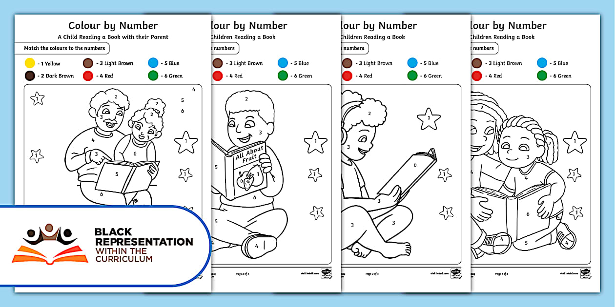 KS1 Diverse Reading Colour By Number (teacher made) - Twinkl